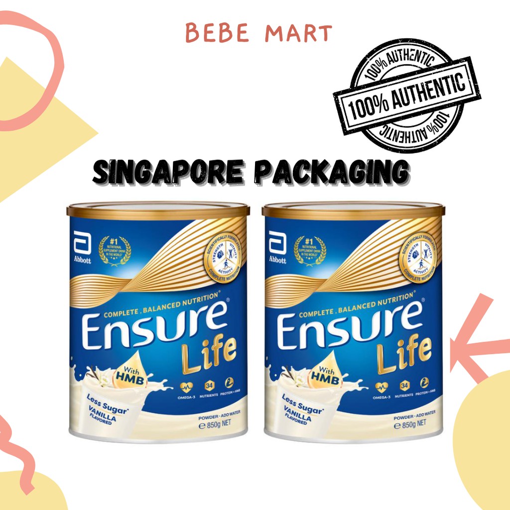 Ensure Life with HMB Adult Nutrition- 850g [Bundle x 2] | Shopee Singapore