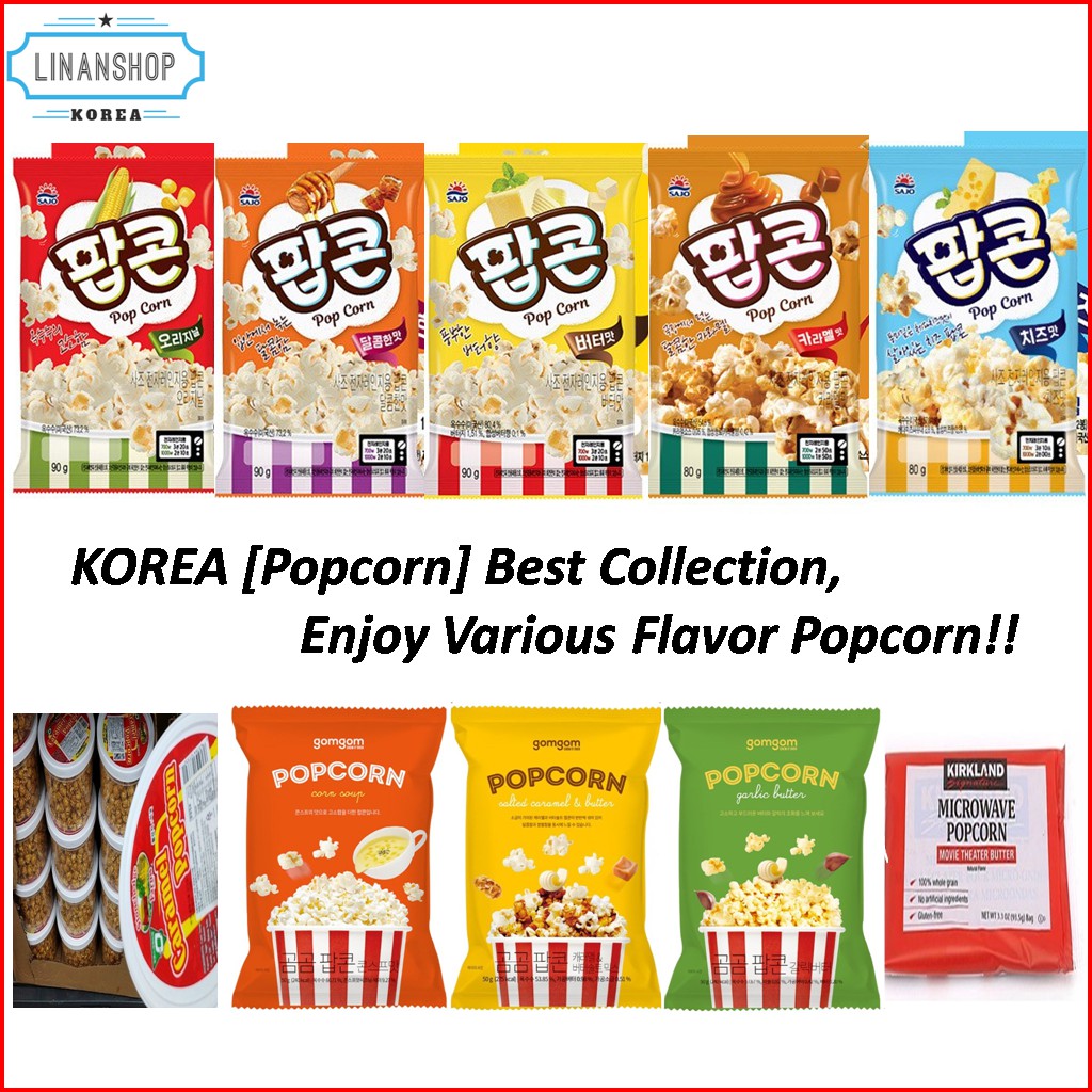 KOREA [Popcorn] Best Collection, you can eat Various Flavor Popcorn ...
