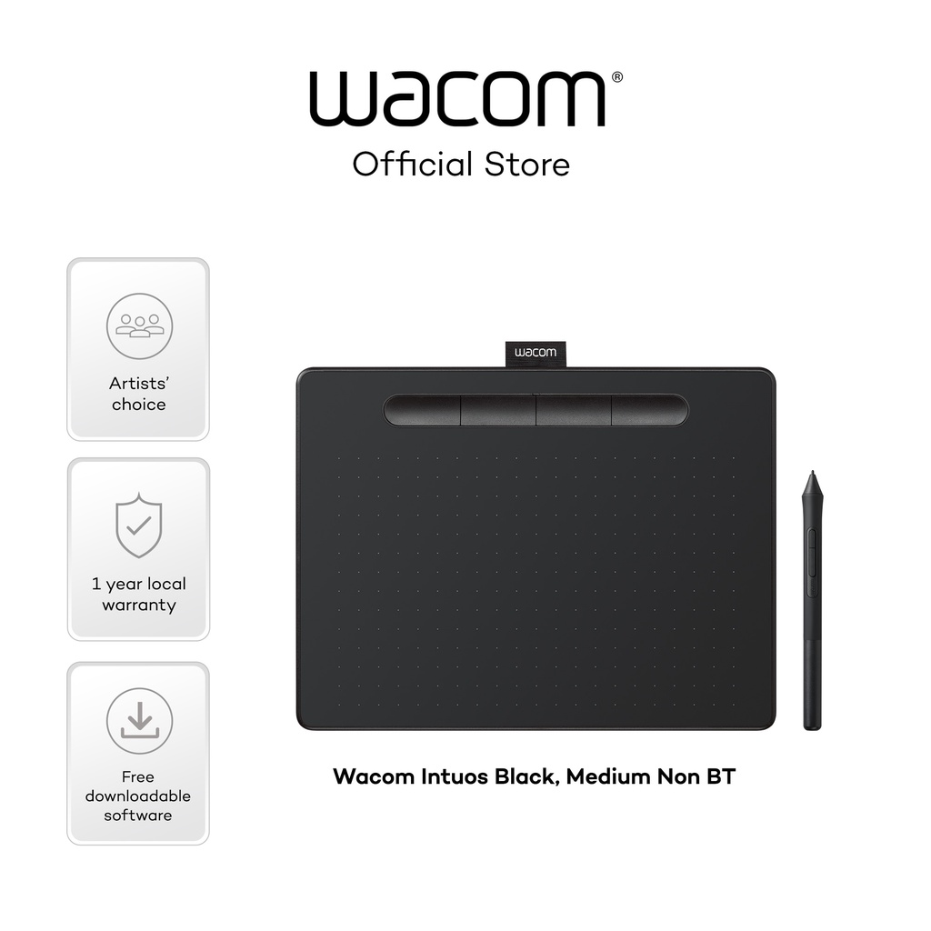 Wacom Intuos Medium (CTL-6100) Graphic Drawing Pen Tablet | Shopee ...