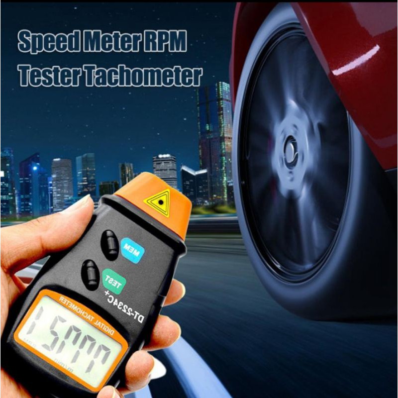 MESIN Tachometer Gauge Rotary Engine RPM Digital Tachometer Speed Gauge ...