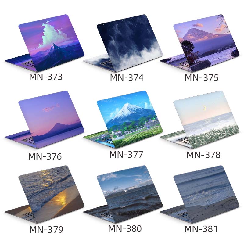 Landscape painting laptop skin stickers, computer protective film ...