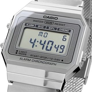 [Time Cruze] Casio A700 Slim Case Digital Adjustable Stainless Steel ...