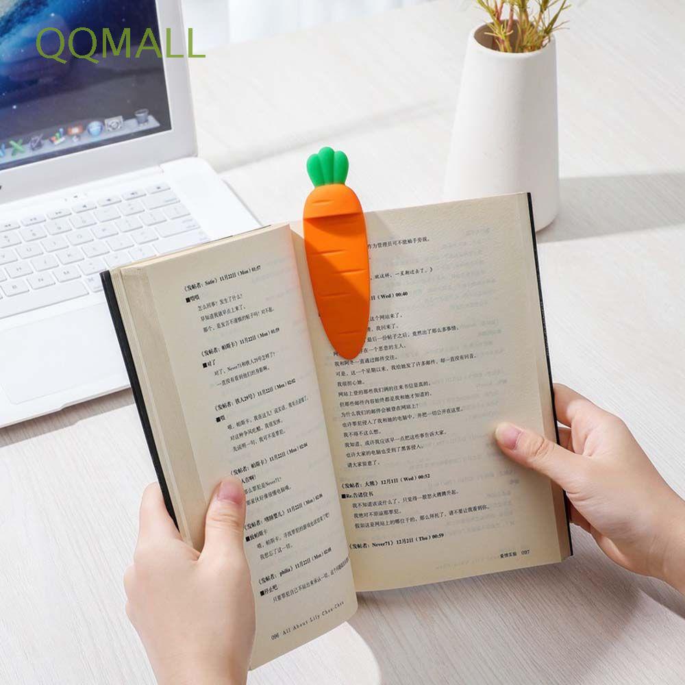 QQMALL Creative Carrot Bookmark Cartoon School Supplies 3D Stereo Book ...
