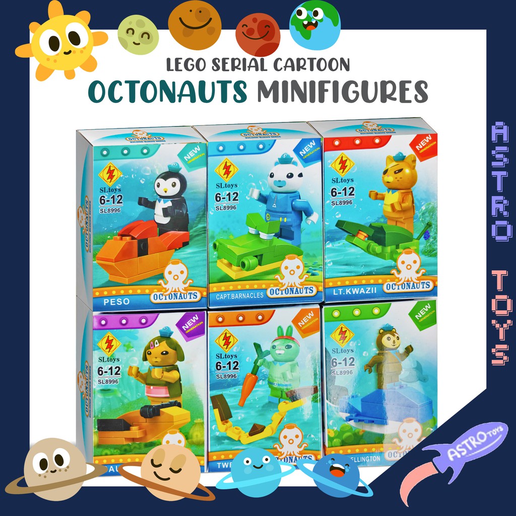 POLI Lego Octonauts Paw Patrol Robocal Poly Cartoon Series Complete ...