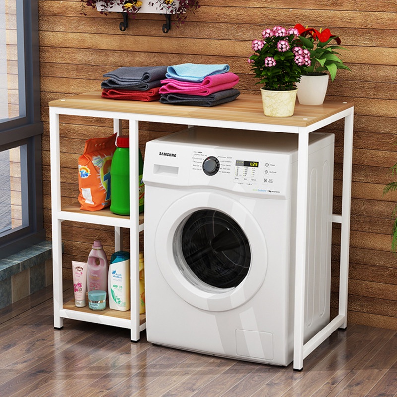 Floor Washing Machine Roller Above Bathroom Cover Open Storage Balcony ...