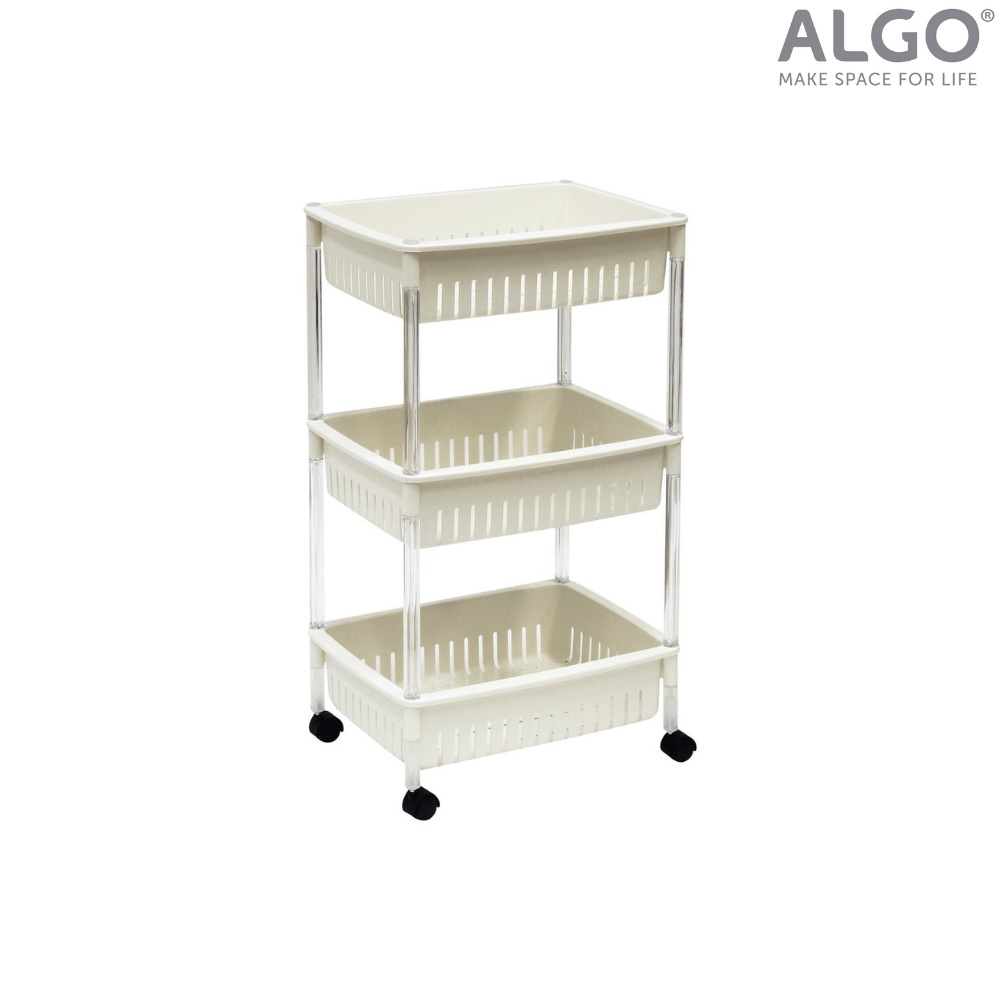[SG Stock] Algo Crystal Storage Wagon Home Organizer Kitchen Rack with ...