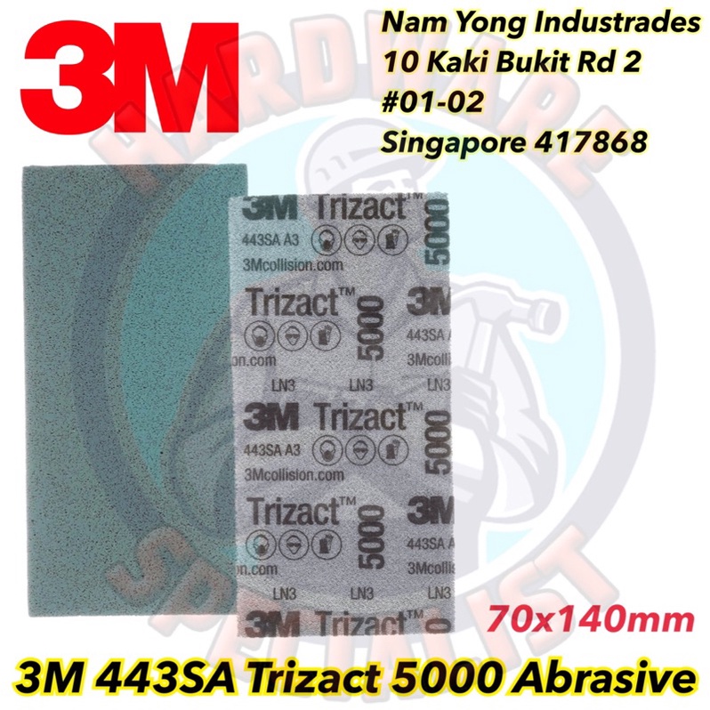 3M 443SA Trizact 5000 Abrasive Foam Sheet (Car Detailing) | Shopee ...