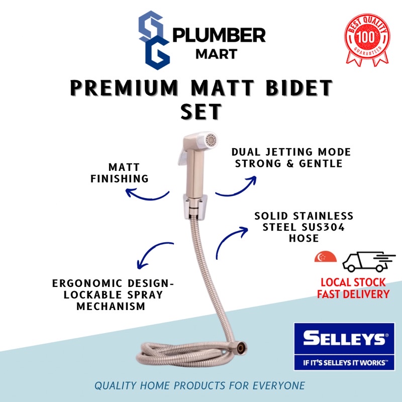 【SG】SG Plumber Mart | Selleys Premium Matt Bidet Set | Shopee Singapore