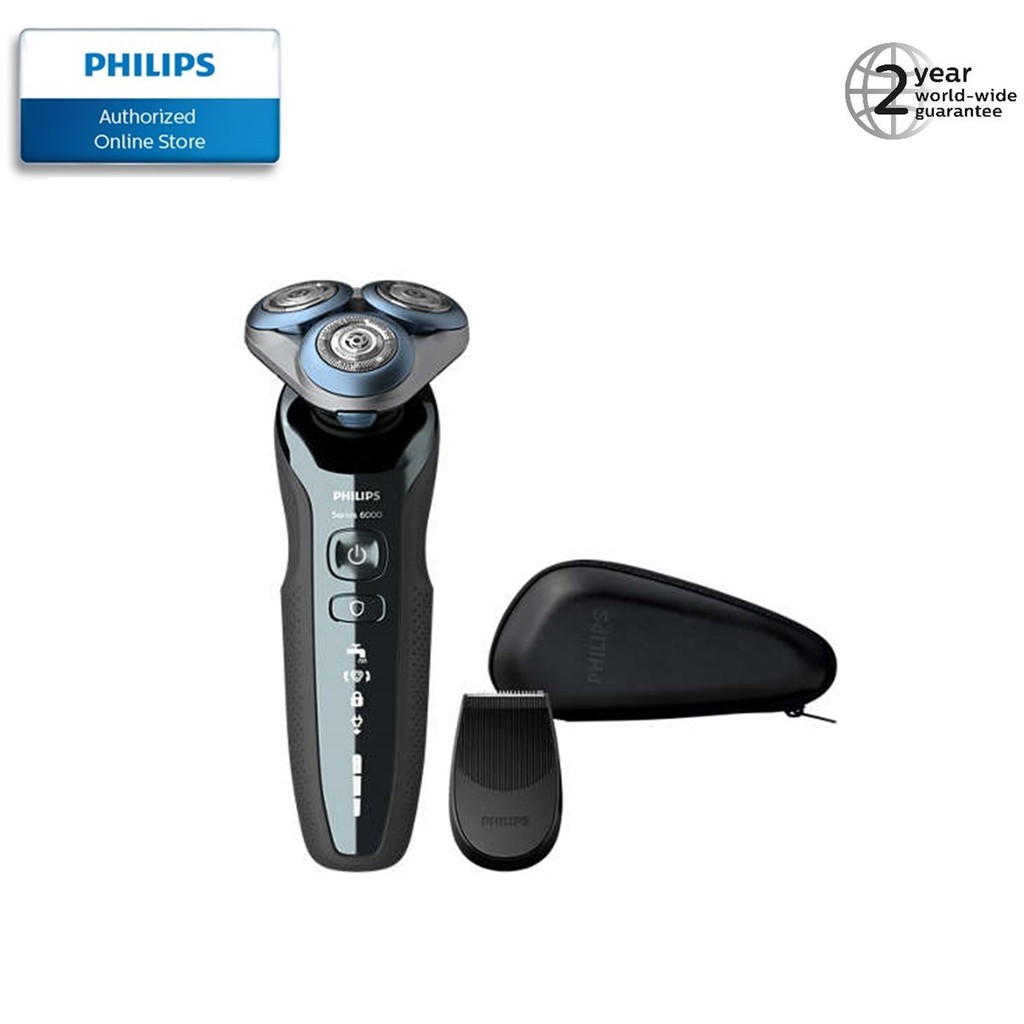Philips Shaver series 6000 Wet and Dry Electric Shaver Cordless S6630 ...
