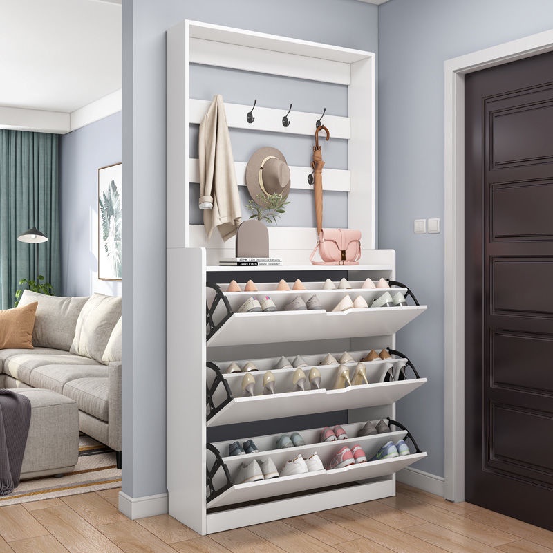 Flip Bucket Shoe Cabinet Ultra Thin Household Entrance 17cm Multi ...