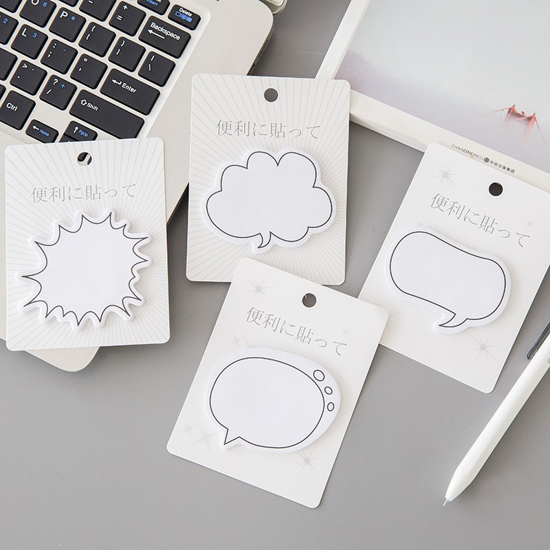 Creative Chat Box Sticky Notes Chat Bubbles Memo Pad Sticker Dialog ...