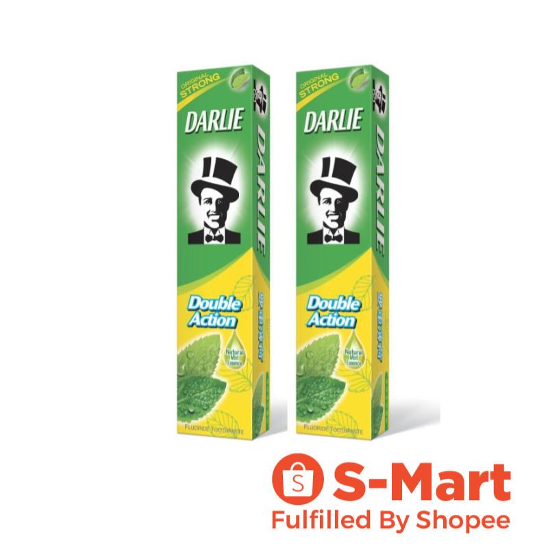 (Bundle of 2) Darlie Double Action Toothpaste, Original Strong Mint ...