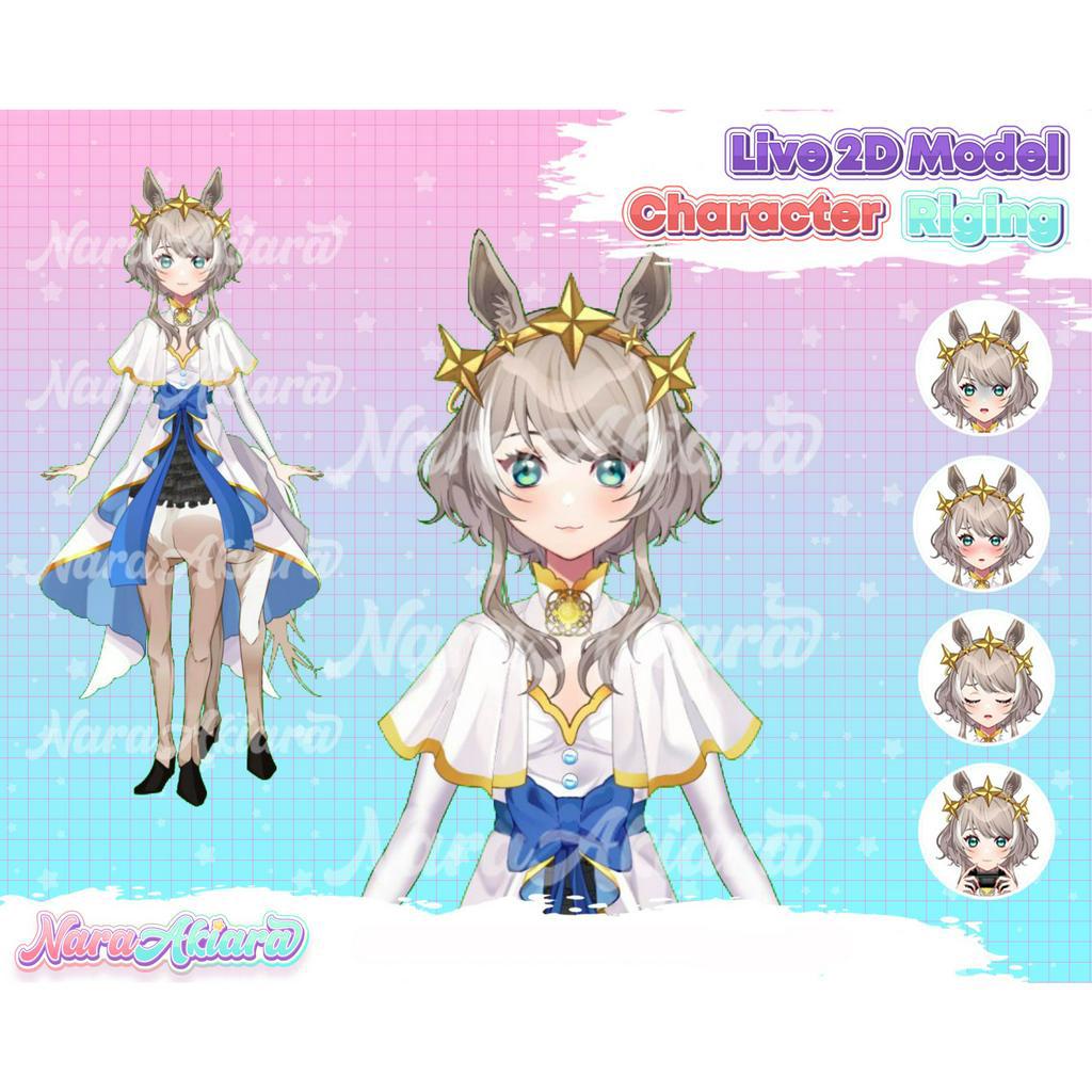 Create Your Streaming with Vtuber Anime Characters Live2D Model, 2D ...