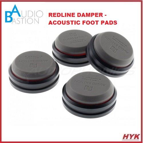 AUDIO BASTION REDLINE DAMPER -ACOUSTIC FOOT PADS / Silicone 49 x 20mm ...