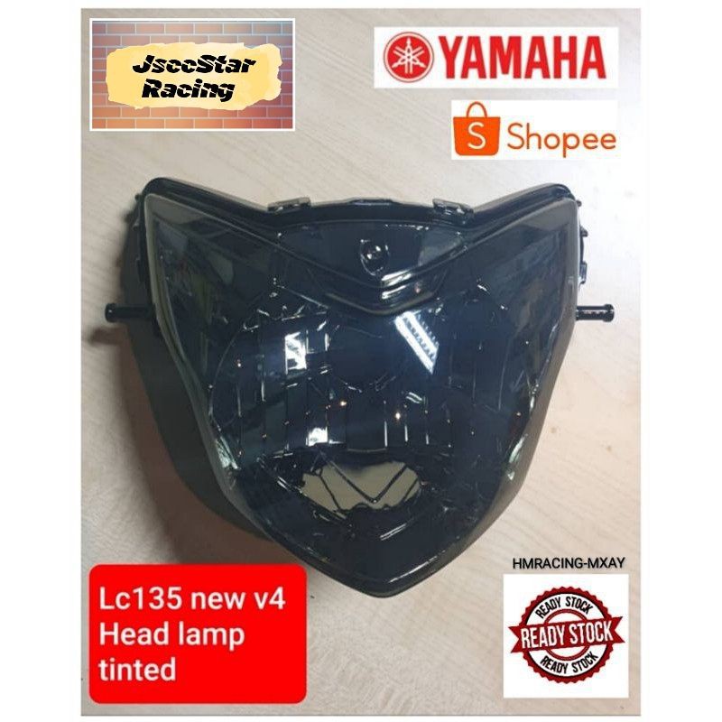 YAMAHA LC135 NEW V4 V5 V6 - HEAD LAMP HEADLIGHT ASSY (TINTED) (READY STOCK KL SABAH SARAWAK ...