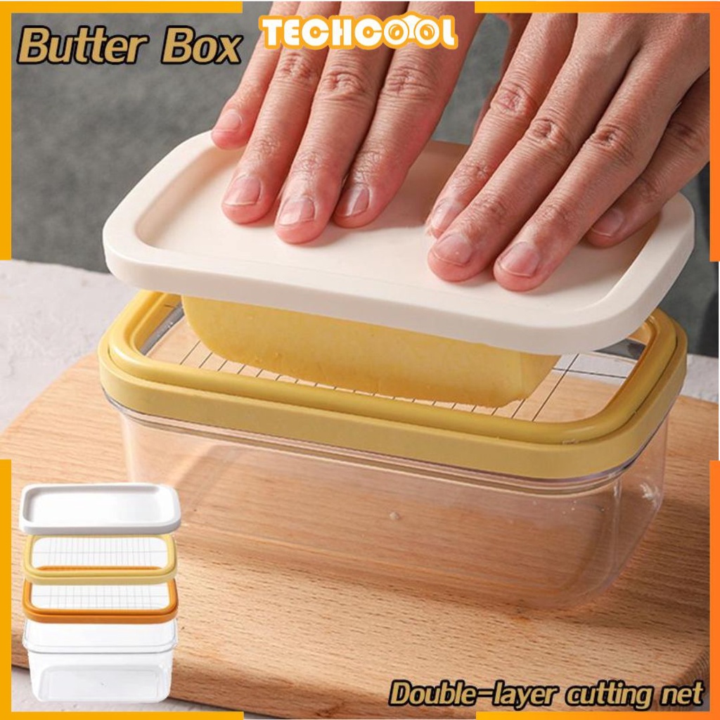 Butter Slices Storage Box Butter Cutter with Lid Cheese Storage Box ...