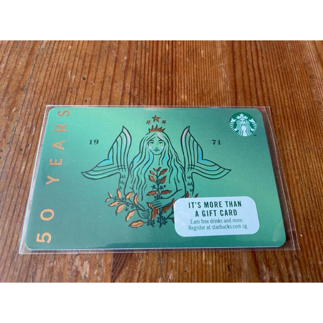 Singapore Starbucks 2021 50th Anniversary Siren Card (Zero Value ...