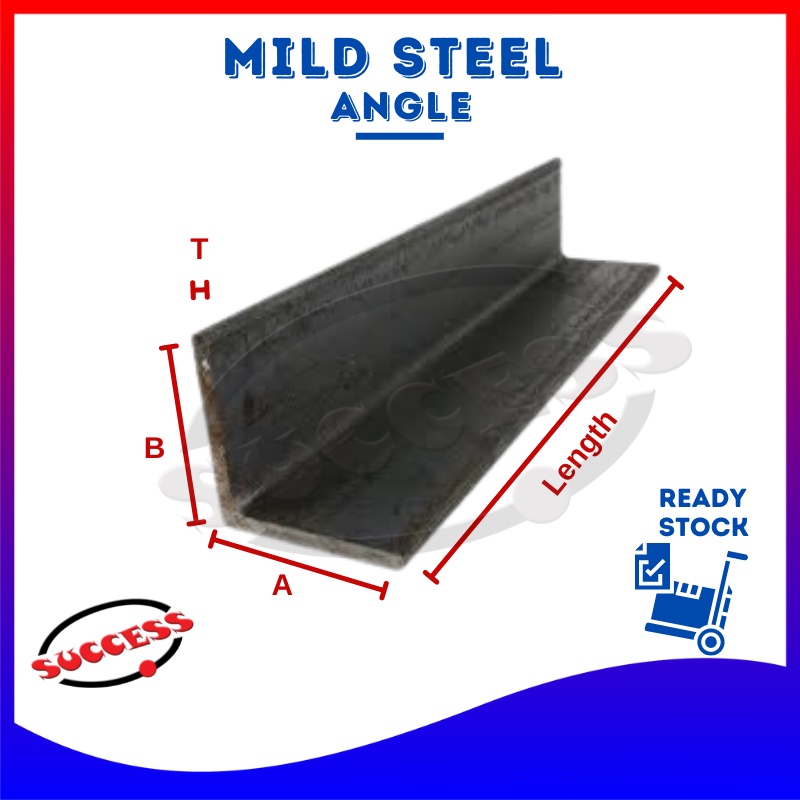 SUCCESS Mild Steel Angle Metal Angle Bar Besi Angle 铁角钢 DIY Custom Size ...