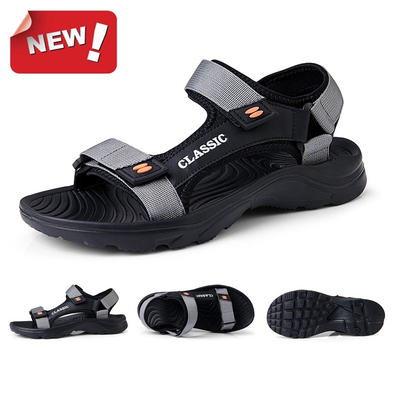 Men Outdoor Sports Sandals Plus Size 39-46 Summer Waterproof Beach ...