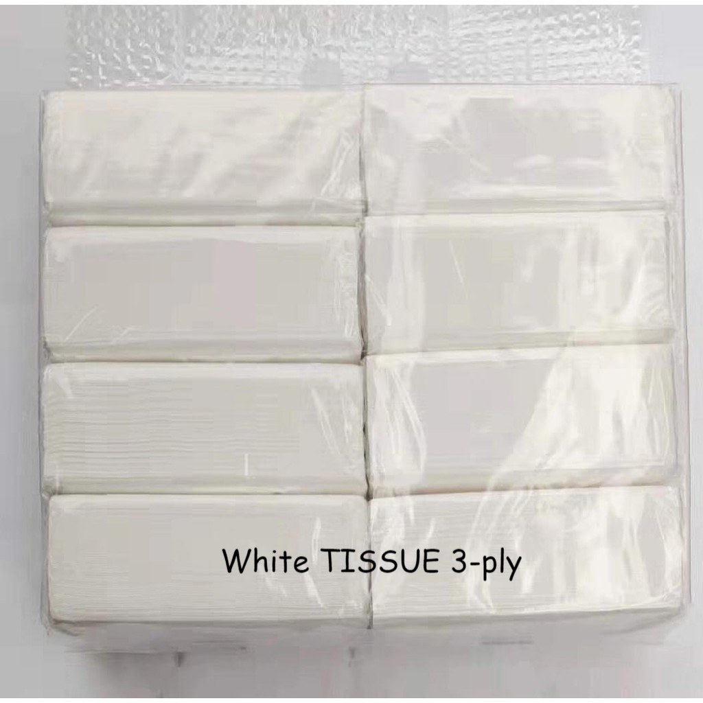 White Facial Tissue 3-Ply (Bundle) | Shopee Singapore
