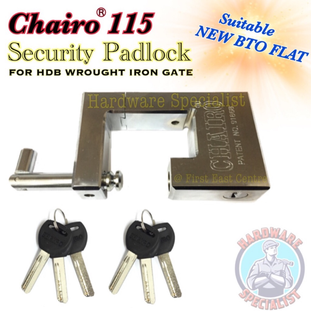 Chairo 115 Security Lock (Suitable For Most New BTO Gate) Please Check ...