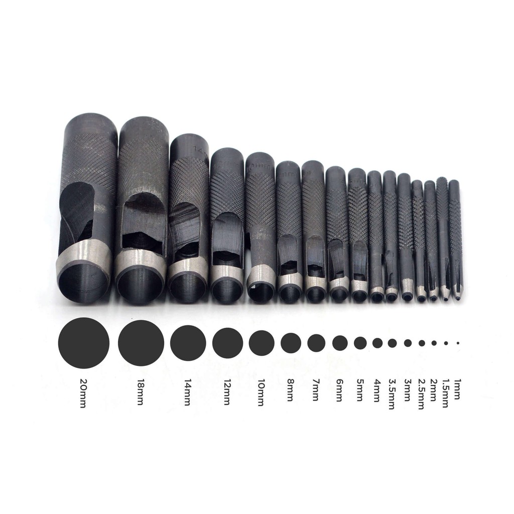 Hollow Round Hole Punch Tool Steel Holes Cutter Leather Hole Puncher 80 ...