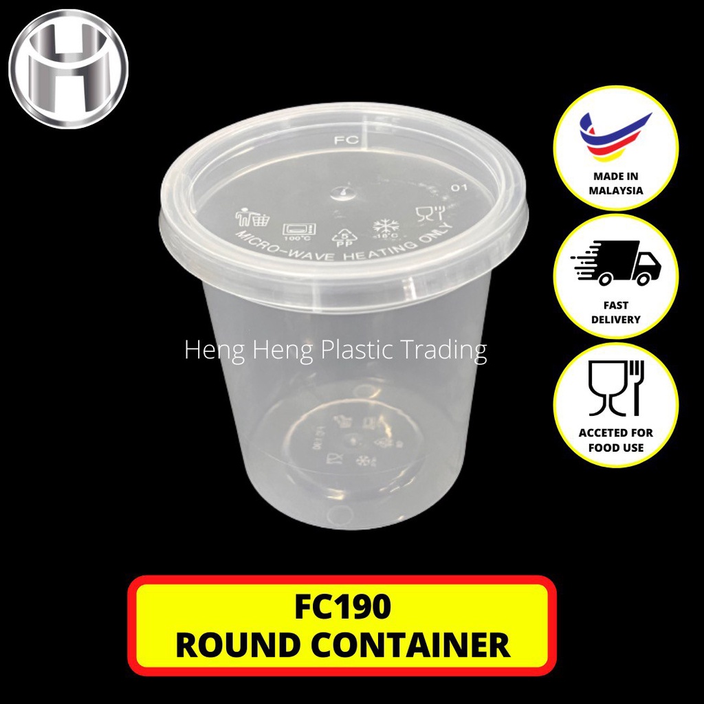 HIGH QUALITY FC190 FC90 ROUND CONTAINER 50PCS 8oz 4oz - Bekas Dadih ...