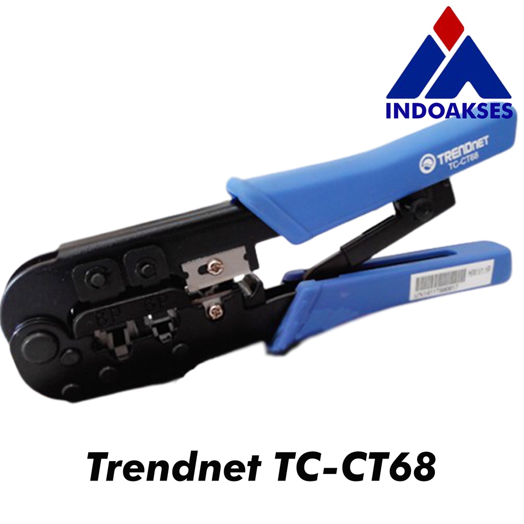TRENDnet TC-CT68 Crimping Tool RJ45, RJ11 Crimping Pliers | Shopee ...