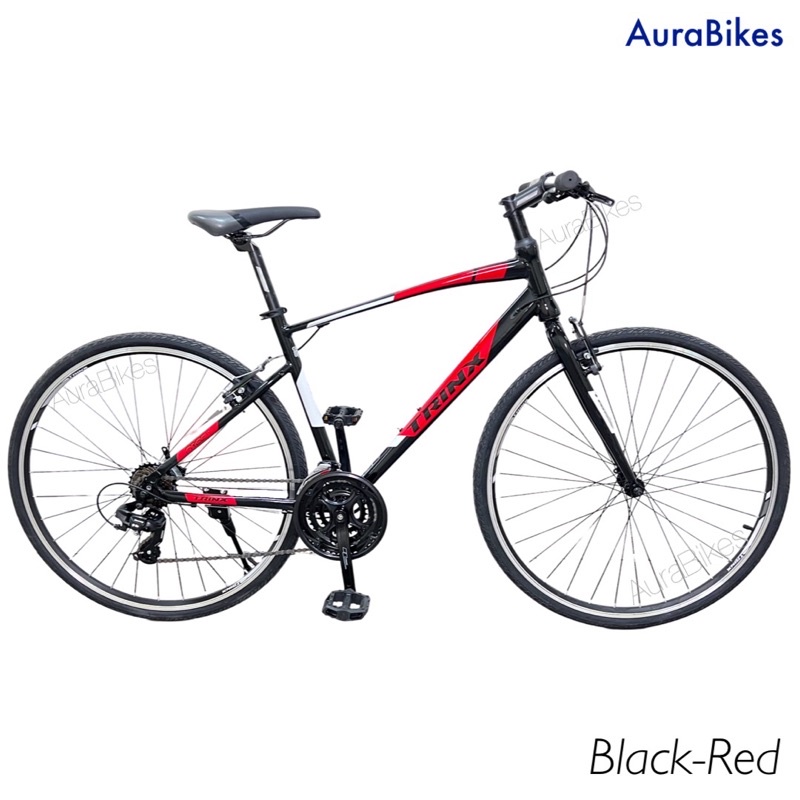 TRINX Free 1.0 Hybrid Bike Bicycle 21 Speed Gears Aluminium Alloy Frame ...