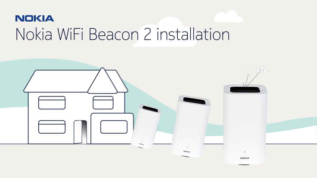 Nokia WiFi Beacon 2 - WiFi 6 Mesh Home Network Router - Mesh System ...