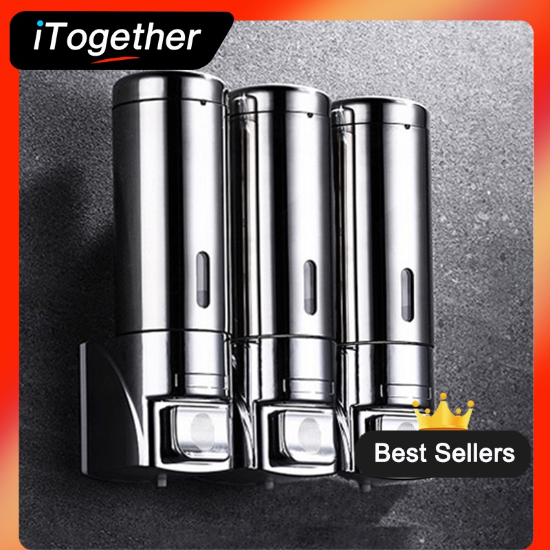 Soap Dispensers No-Drill Shampoo Shower Dispenser | Shopee Singapore