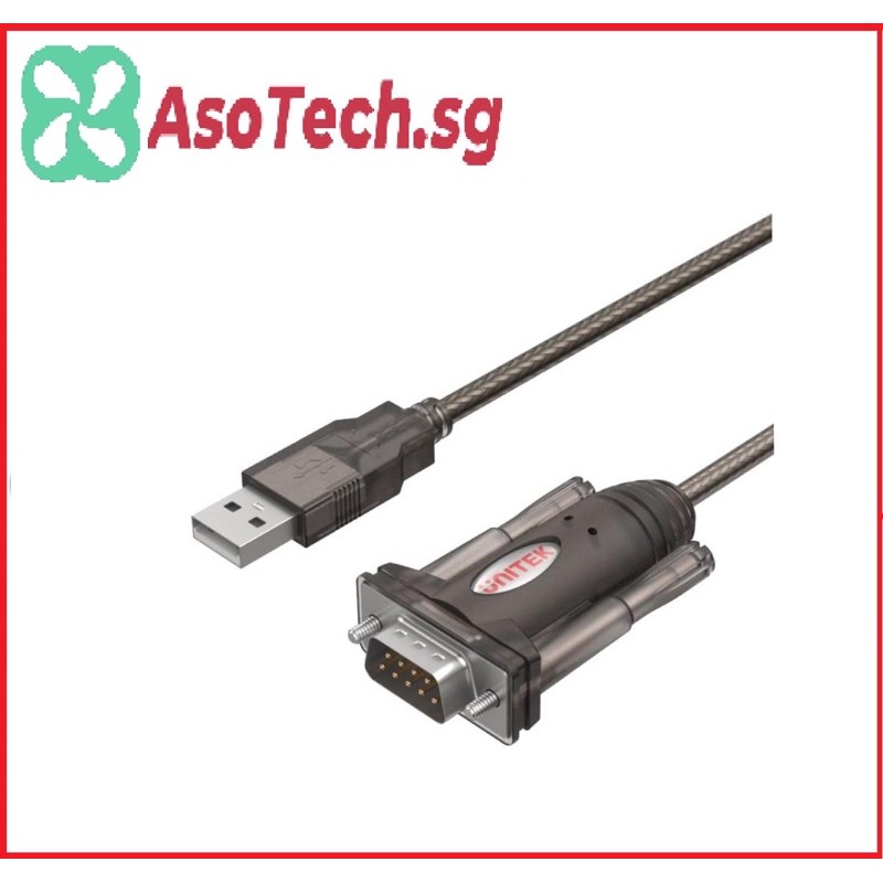 Unitek USB to Serial RS232 Cable 1.5 meter For Serial Devices - Printer/Label Writer/ISDN ...