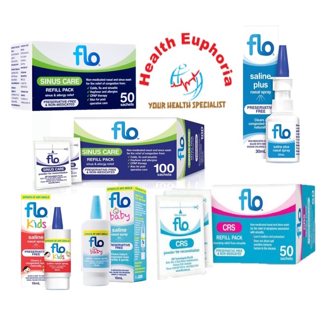 FLO Baby, Kids, Adult Plus Saline Spray Solution [Complete Range ...