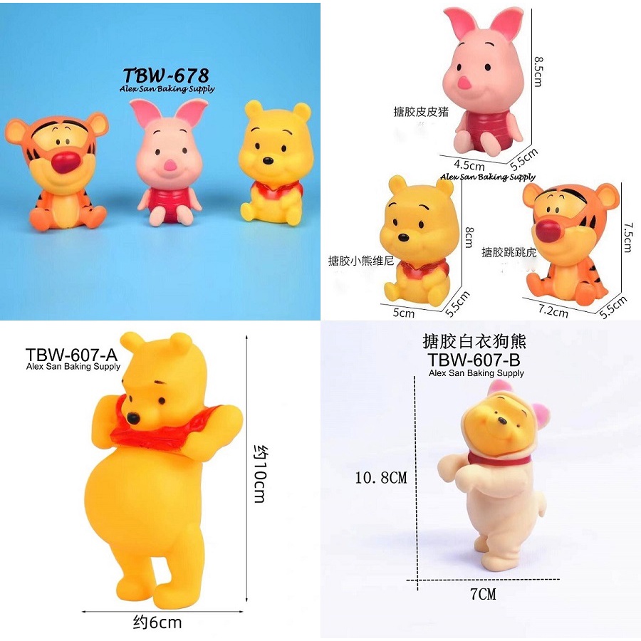 Winnie The Pooh/Winnie & Friends Straw Topper/3pcs Winnie The Pooh ...