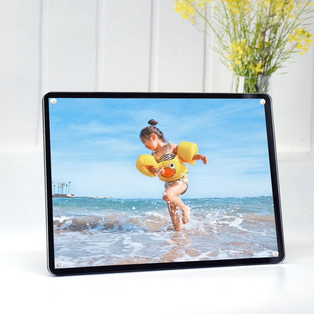 Acrylic Photo Frame with Black Opaque Backing | 4R - 6R | Shopee Singapore