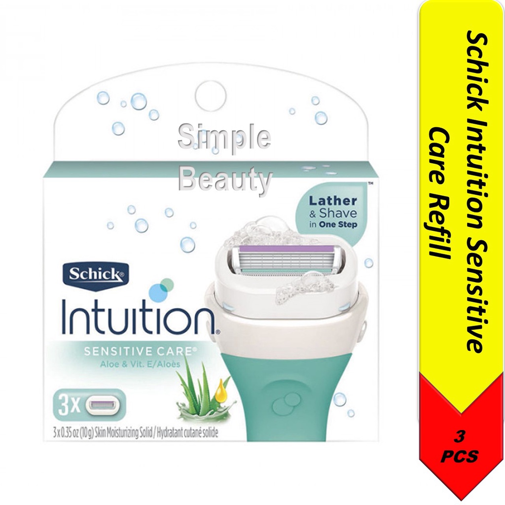 Schick Intuition Sensitive Care Razor Blade Refills, 3s | Shopee Singapore