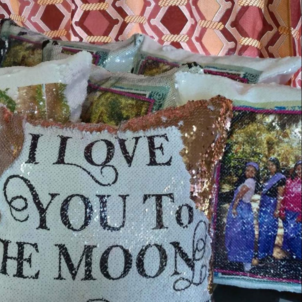 CUSTOMISED SEQUIN CUSHION COVER Include Cushion insert | Shopee Singapore