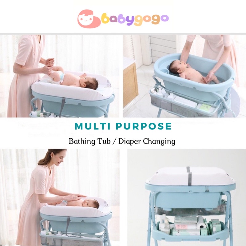 [SG STOCKS] Diaper Changing Table 2 in 1 Baby Convertible Bath Tub ...