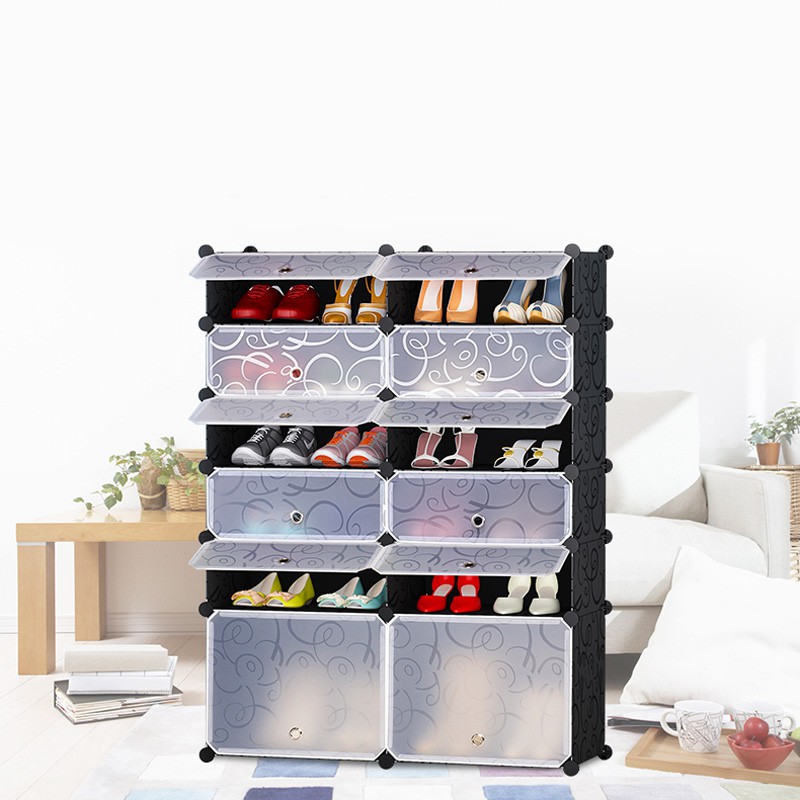 BOOMJOY.SG Stackable Storage Rack DIY Modular Cube Storage Rack Shelf ...