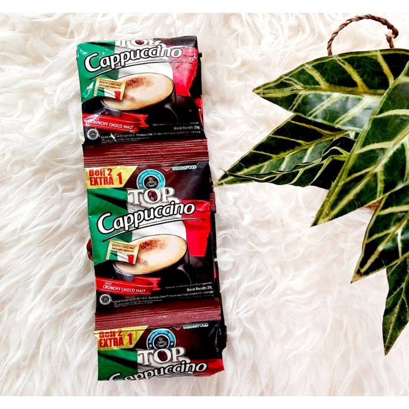Top Cappuccino With Chruncy Choco Malt 25 gr x 15 pcs | Shopee Singapore
