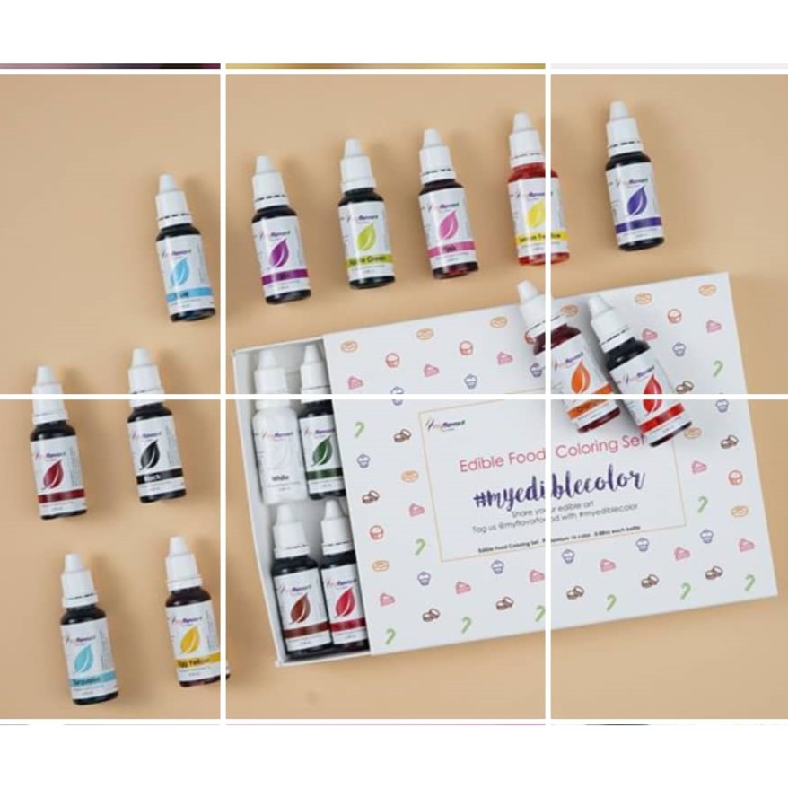 MY Flavour 16 Gel Colour Set (Concentrate) | Shopee Singapore