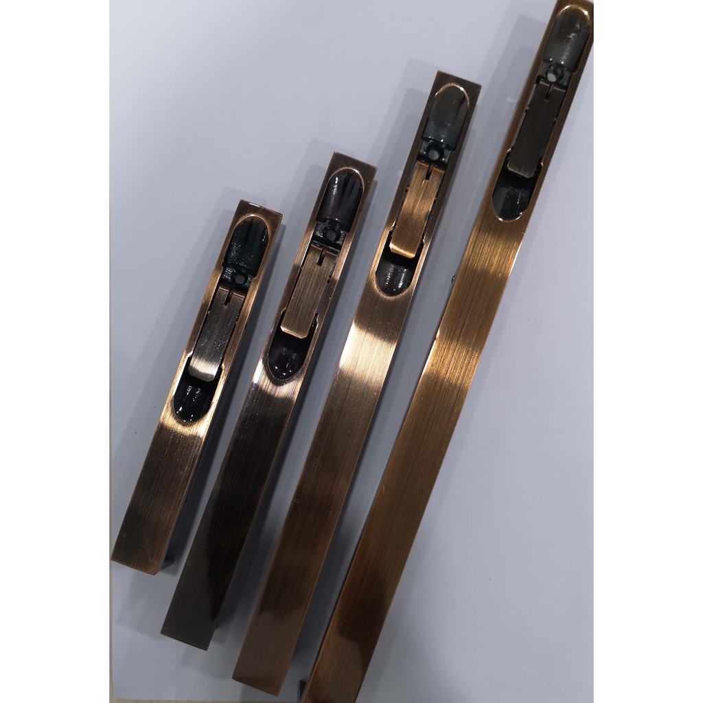 6" / 8" / 10" / 12" ST. GUCHI BRASS FLUSH BOLT LATCH (LEVER STYLE ...
