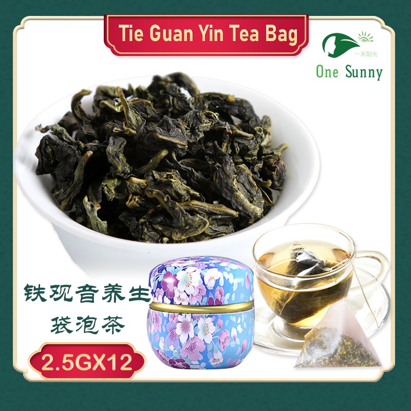 One Sunny Tie Guan Yin Tea Bag 清香铁观音养生袋泡茶 2.5G X 12 Sachets | Shopee ...