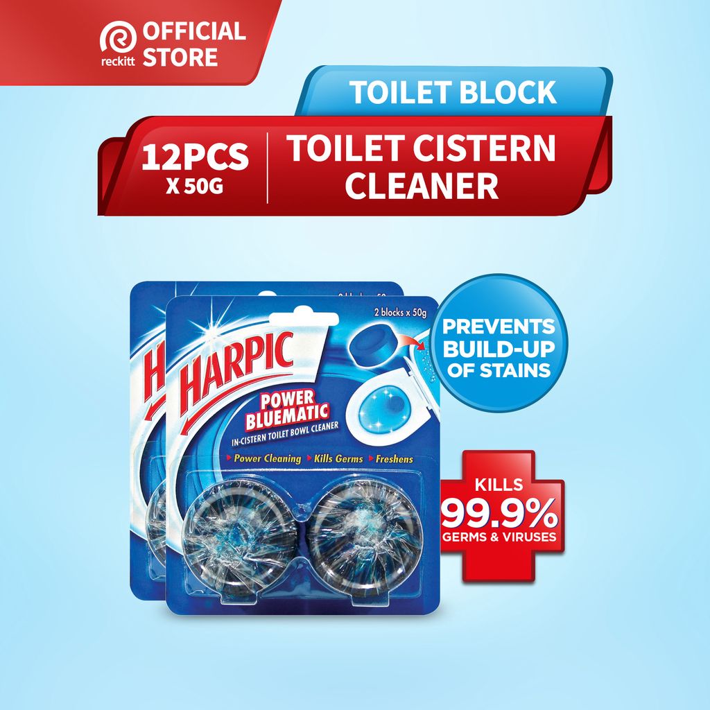 Harpic Power Pine Toilet In-Cistern Block Power 50g Twin Pack 2S ...