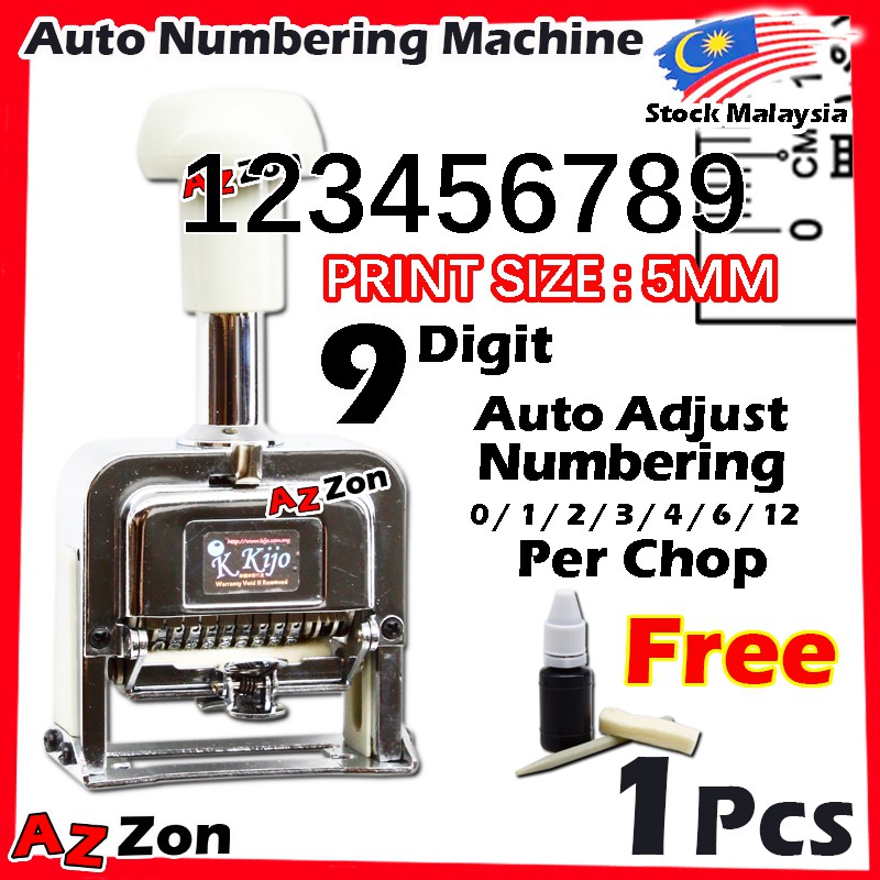 Numbering Machine / Automatic Numbering Machine / Heavy Duty Auto ...