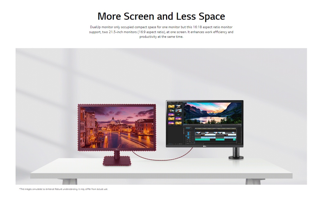 LG 28MQ780/28MQ780-B Dualup Ergo 28'' SDQHD Nano IPS Display Monitor ...