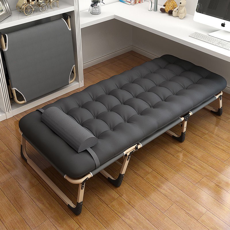 Simple folding bed single bed winter cotton reclining bed office ...