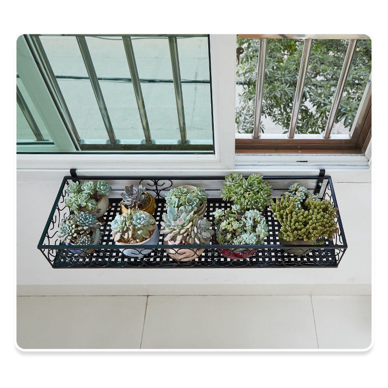 Window Sill Shelf Balcony Flower Shelf Window Edge Hanging Jardiniere ...