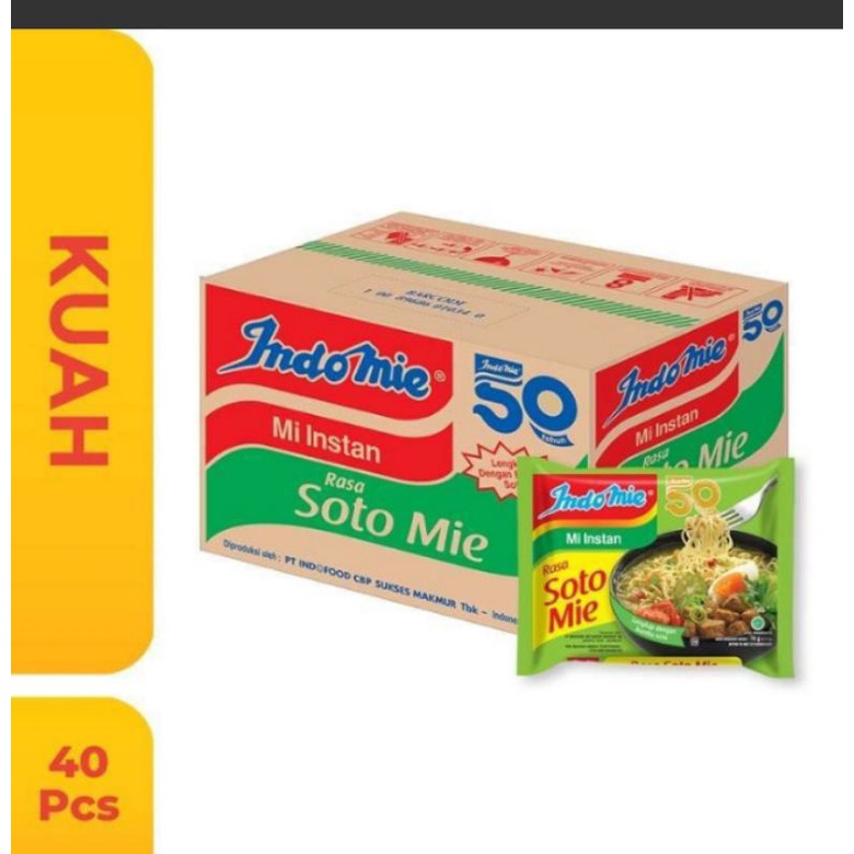 Indomie Soto Mie 1 box contains (40pcs) | Shopee Singapore