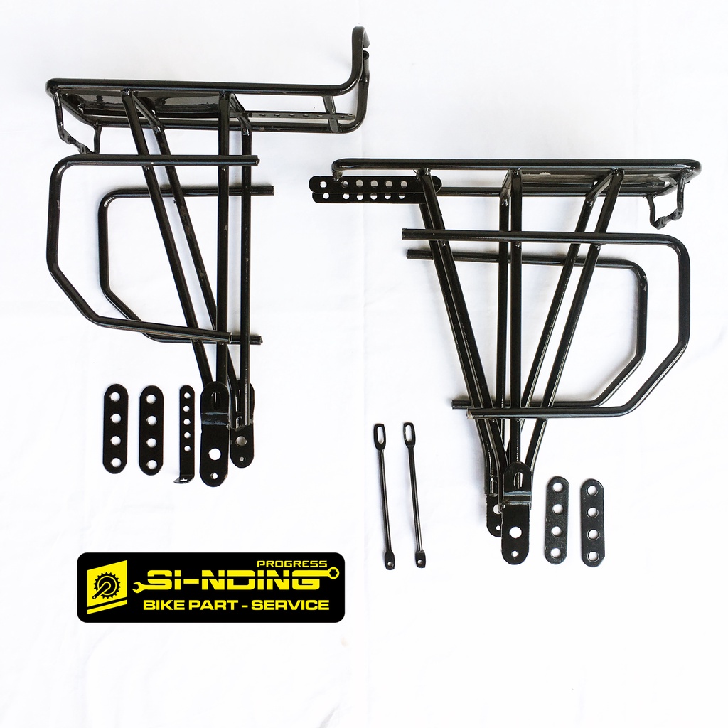 Pannier Rack Touring Bicycle Rack MTB Front and Rear Touring Luggage ...